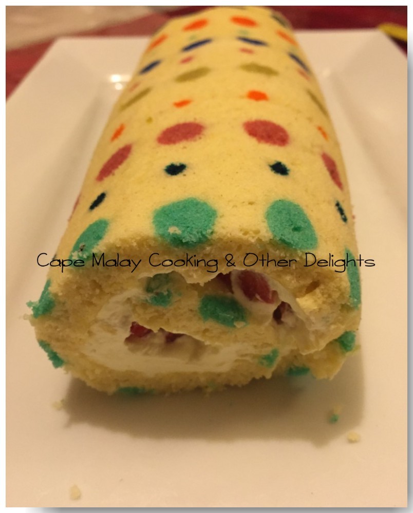 Patterned Swiss Roll | Cape Malay Cooking & Other Delights - Salwaa Smith