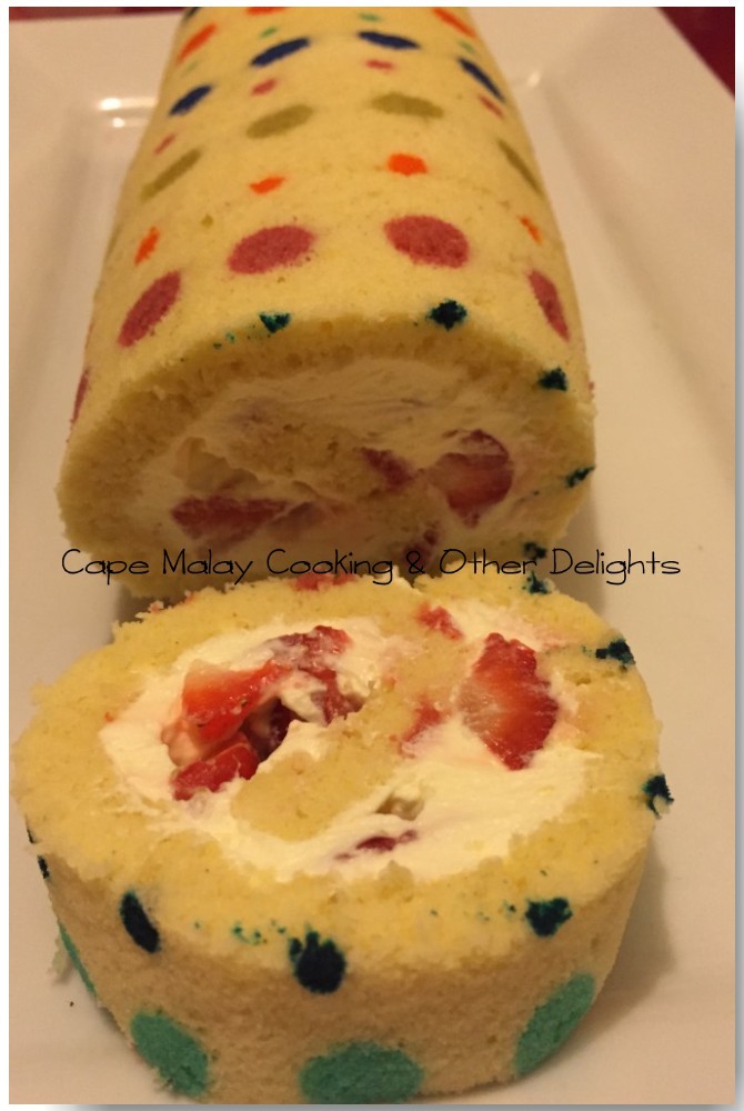 Patterned Swiss Roll | Cape Malay Cooking & Other Delights - Salwaa Smith