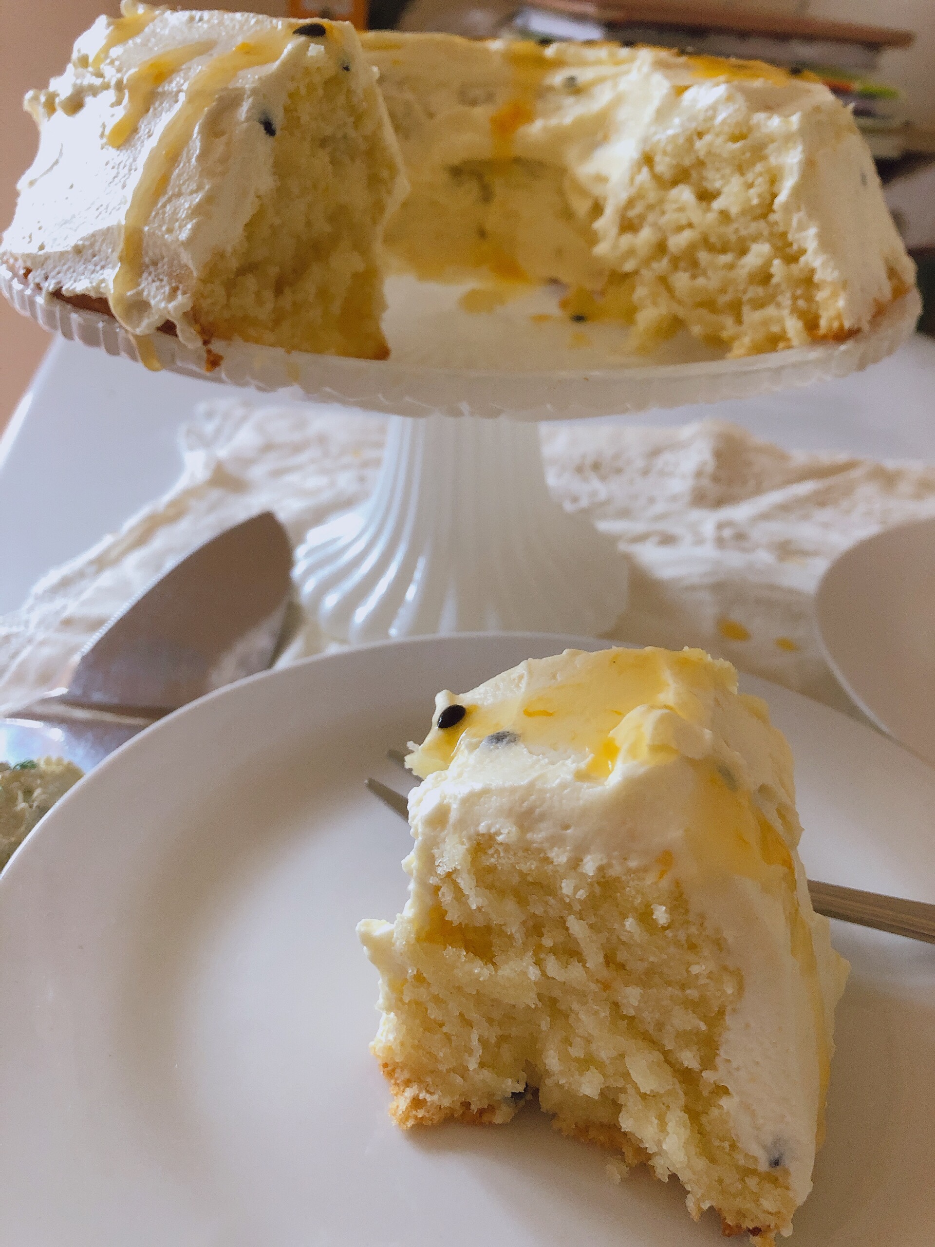 Egg Free Lemon and Granadilla Cake | Cape Malay Cooking & Other ...